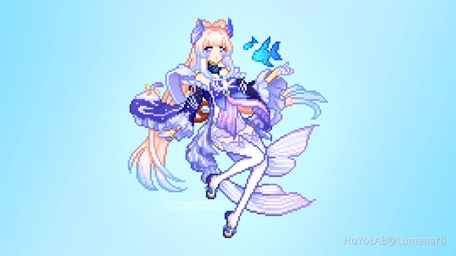 Pixel Art Kokomi! Genshin Impact | HoYoLAB