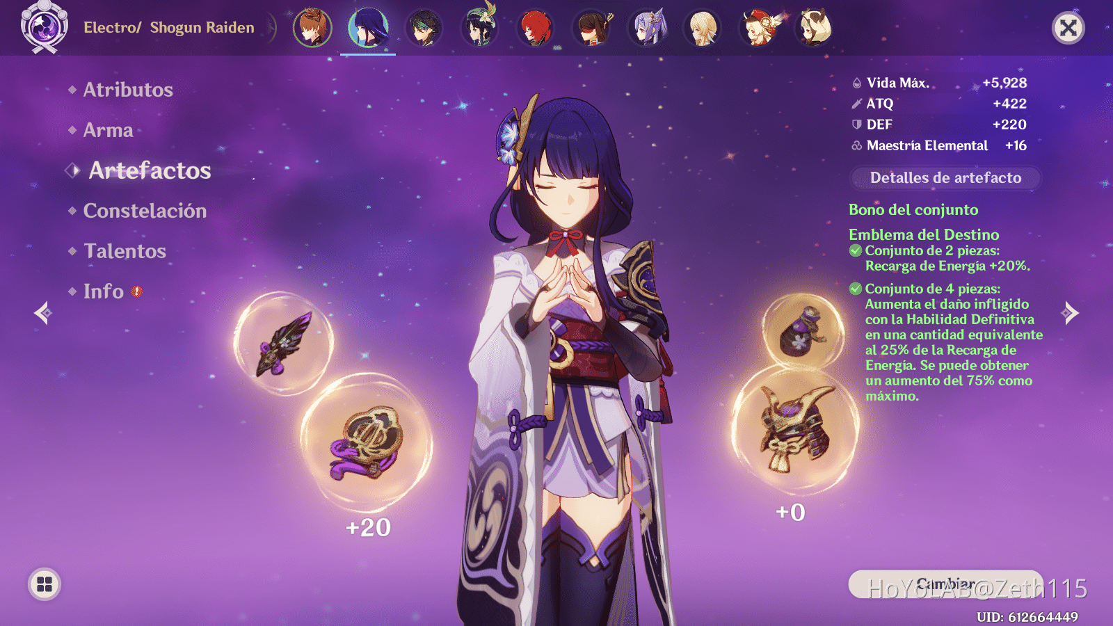 [Guía versión 2.1] Shogun Raiden Build #guíasdejuego Genshin Impact ...