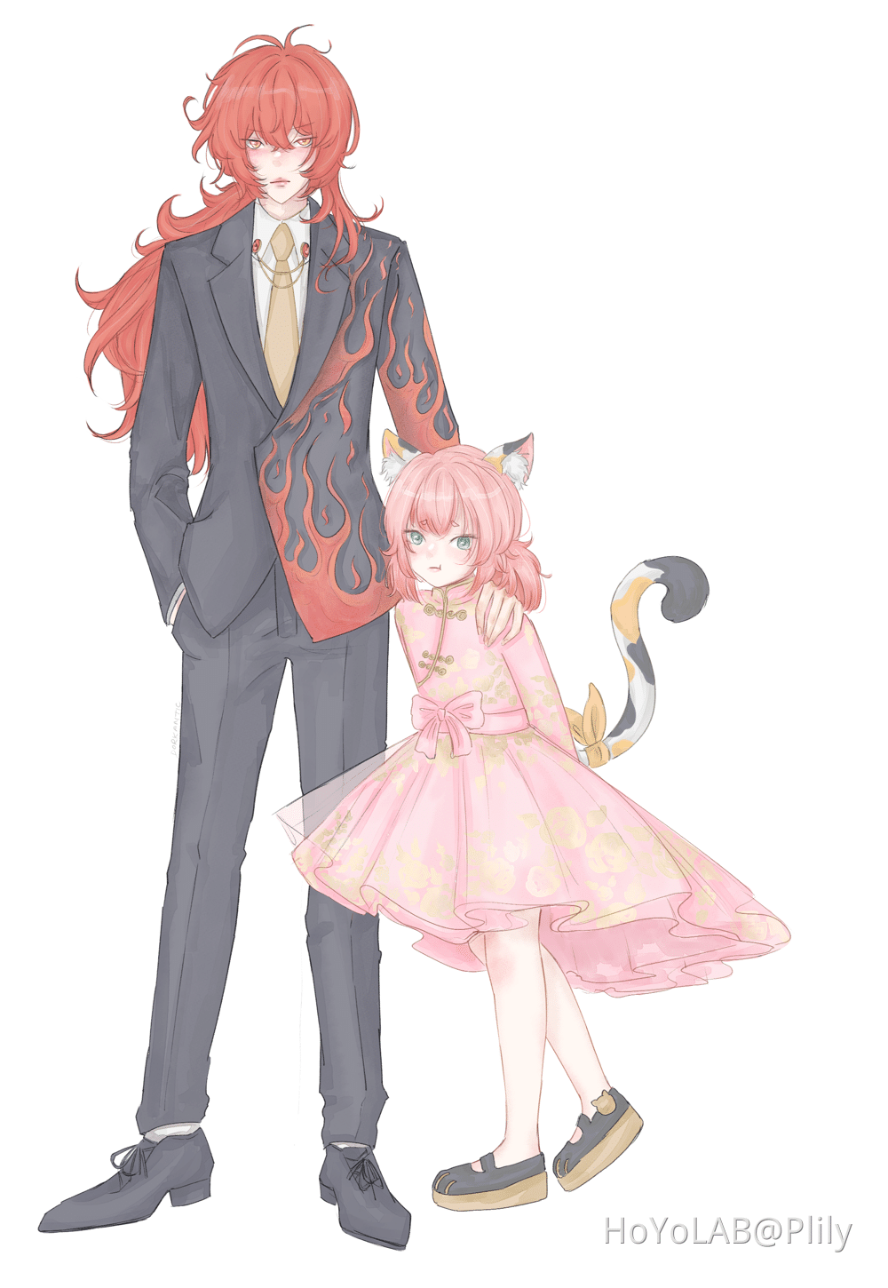 [Elegance Series] #2 - Diluc and Diona Genshin Impact | HoYoLAB