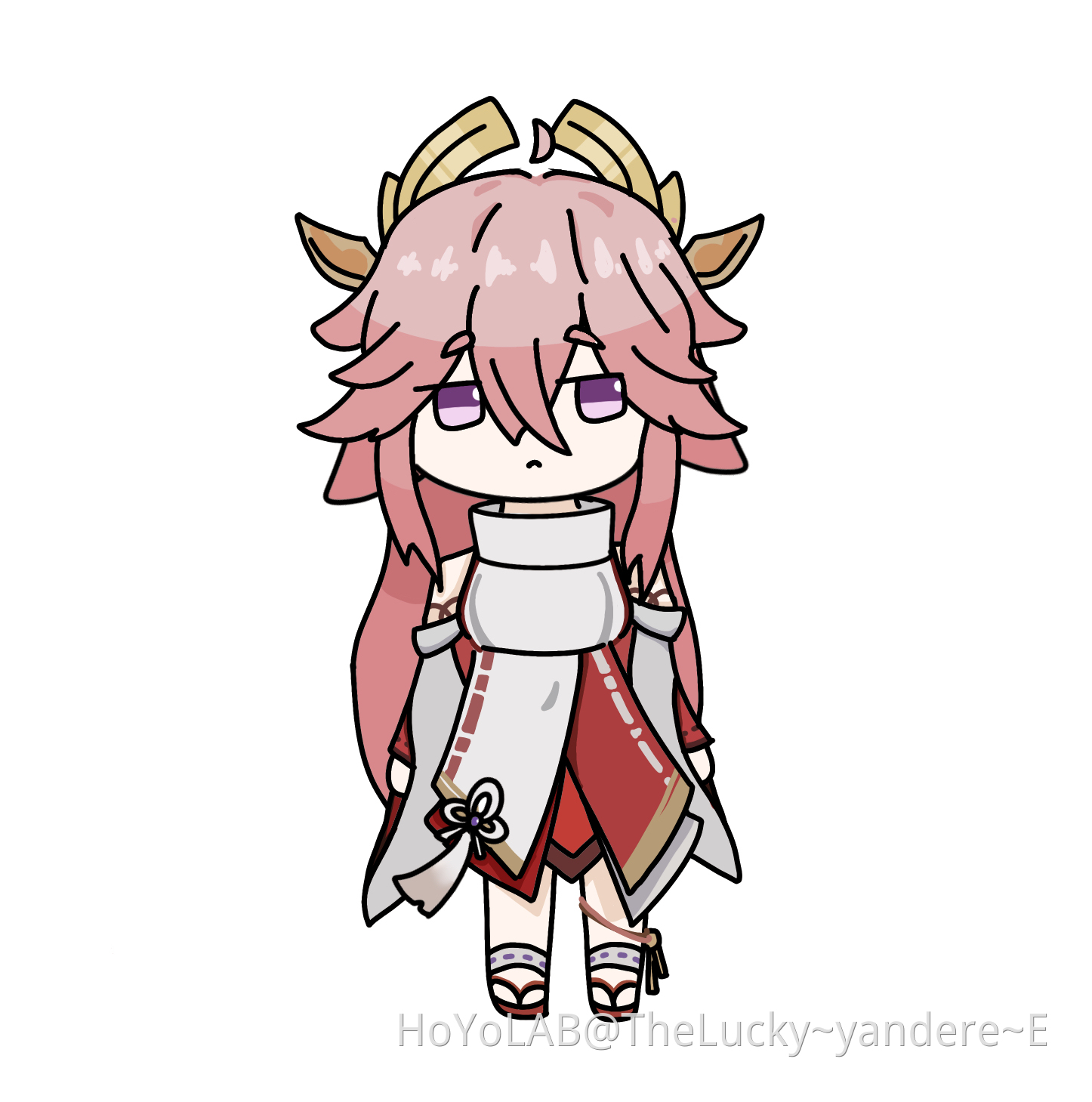 Yae Miko chibi Genshin Impact | HoYoLAB