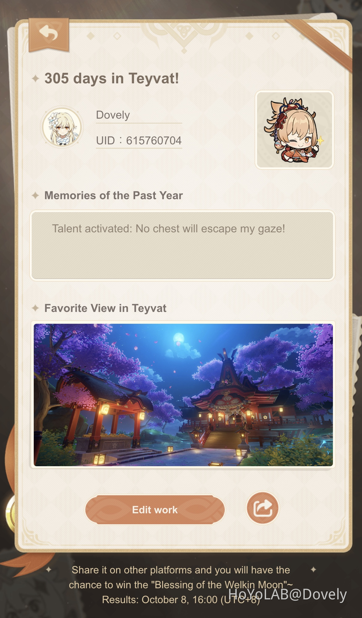 305 lovely days in Tayvat! Genshin Impact | HoYoLAB