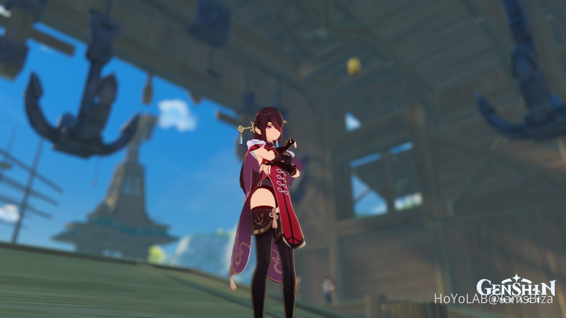 Beidou and her ship Genshin Impact | HoYoLAB