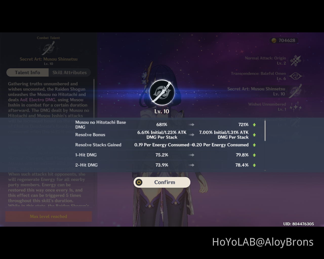 lv 10 talent raiden Genshin Impact | HoYoLAB