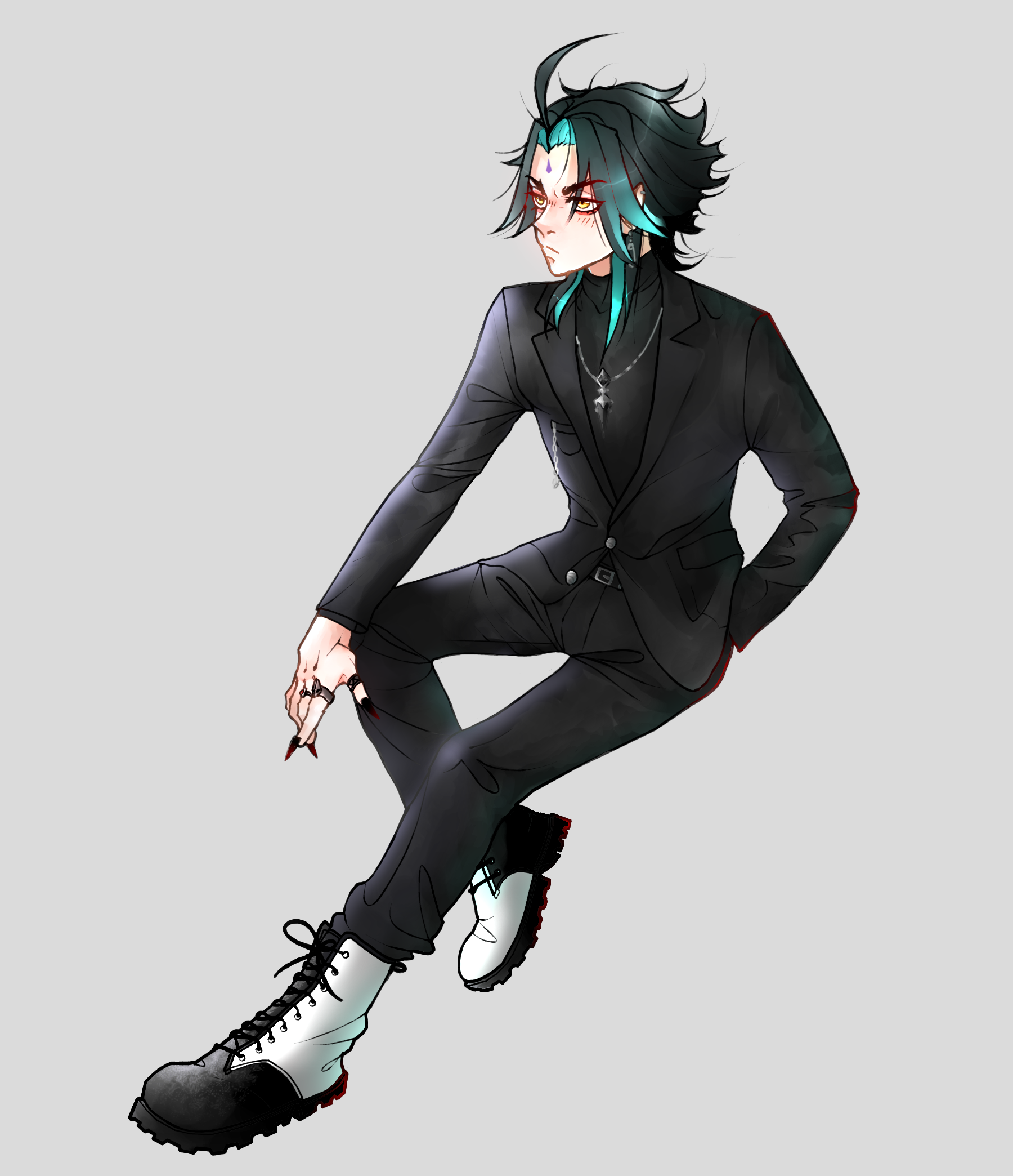 Modern AU Xiao Fanart | Genshin Impact | HoYoLAB