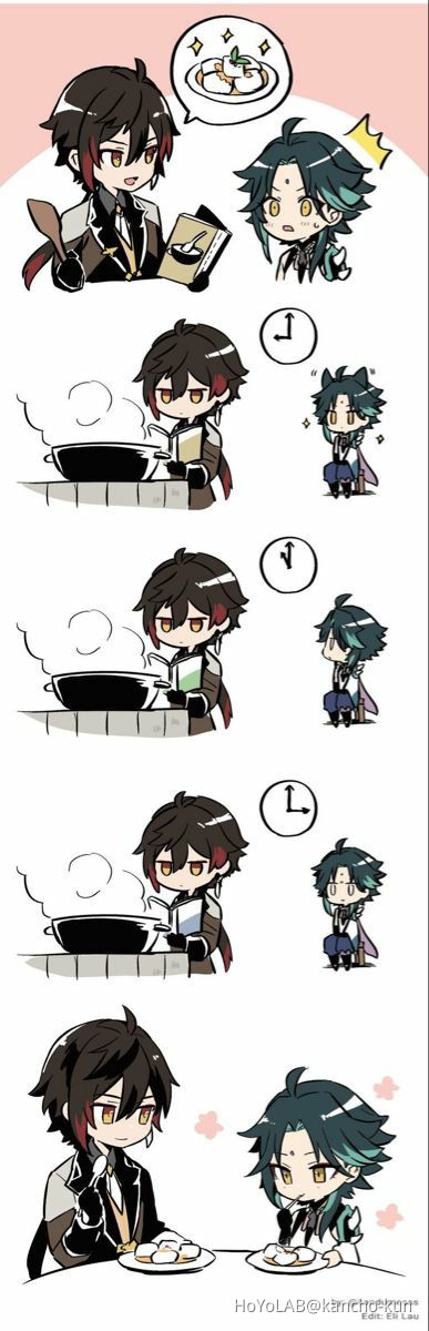 Zhongli nấu đậu phụ hạt nhân cho xiao Genshin Impact | HoYoLAB