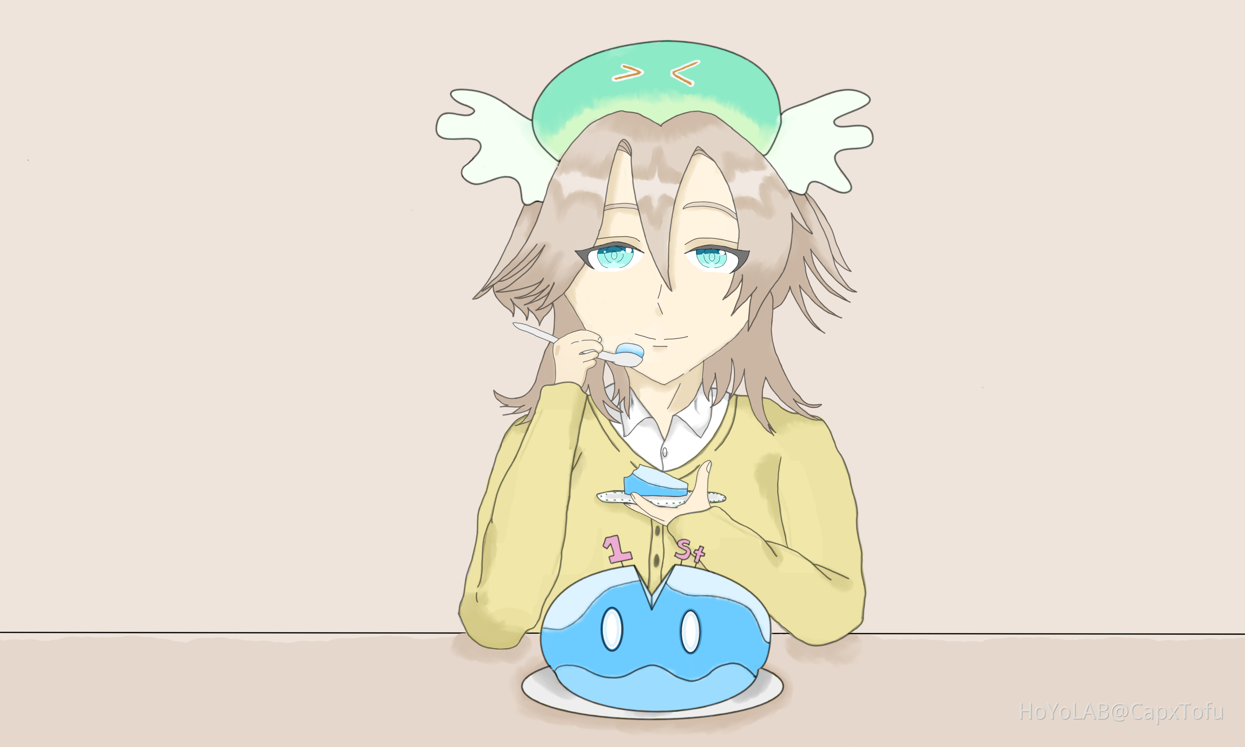Albedo Ft.Cryo Slime Cake,Anemo Slime Genshin Impact | HoYoLAB