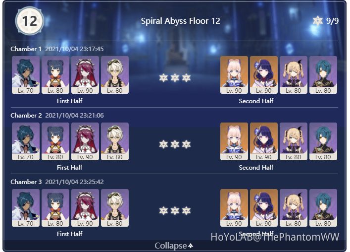 Floor 12 Clear Level 70 C4 Kaeya Melt Team and C0 Kokomi Electro ...