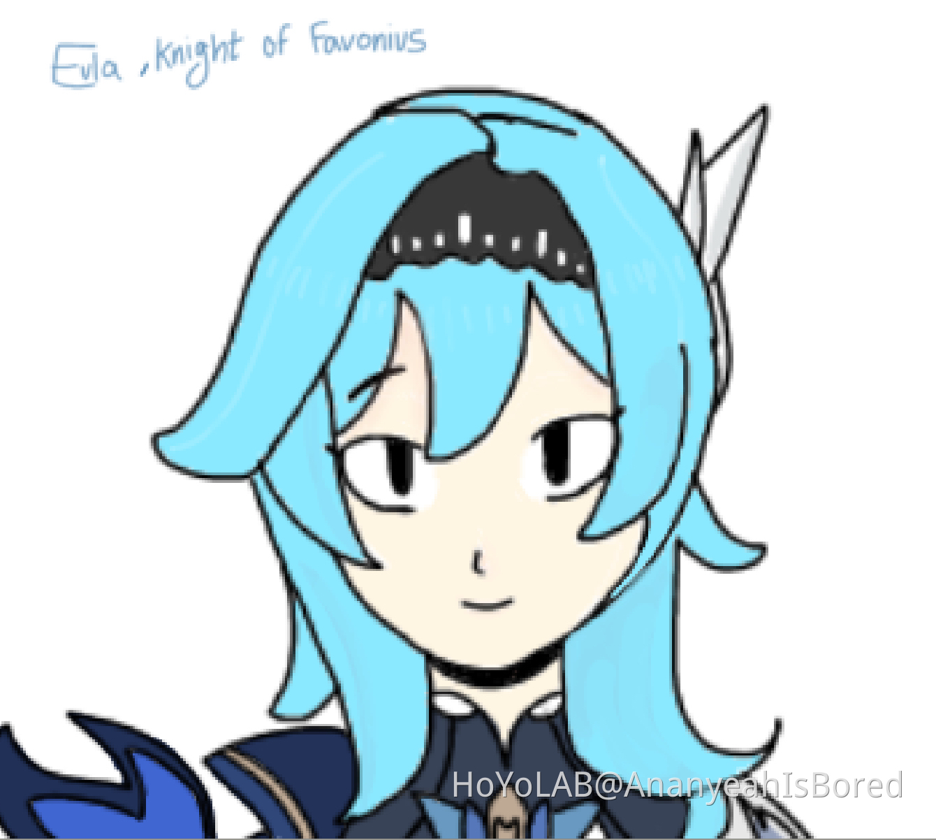 “Eula. Knight of Favonius Reconnaissance Company Company. I give you my ...