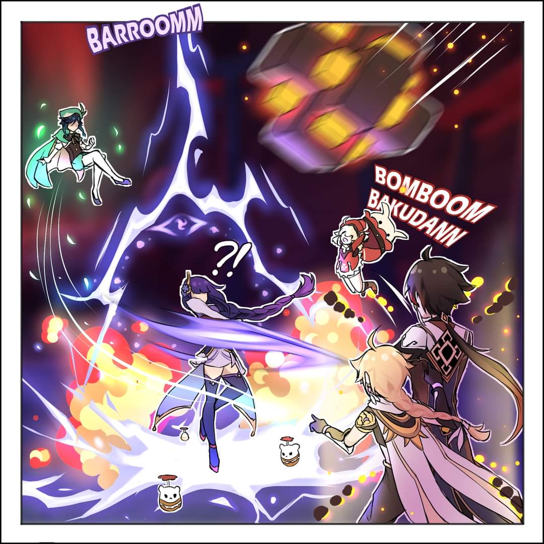 The moment when traveller fight against Ei | Genshin Impact | HoYoLAB