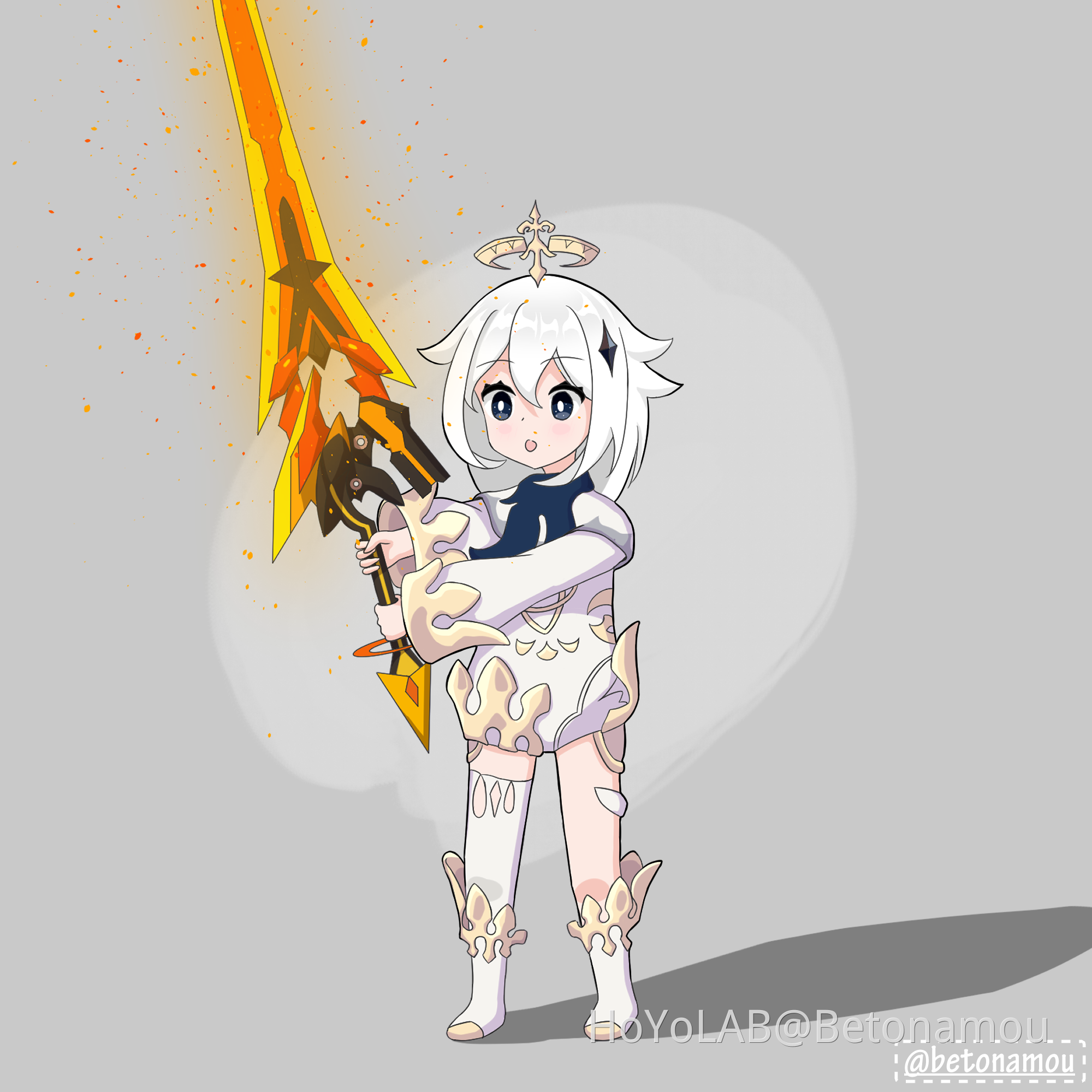 Paimon and Klee with Divine keys Genshin Impact | HoYoLAB