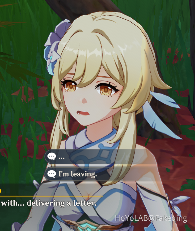 lumine dissapointed face is so cute XD Genshin Impact | HoYoLAB