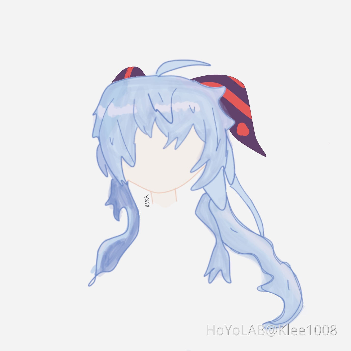 Ganyu’s hair drawing Genshin Impact | HoYoLAB