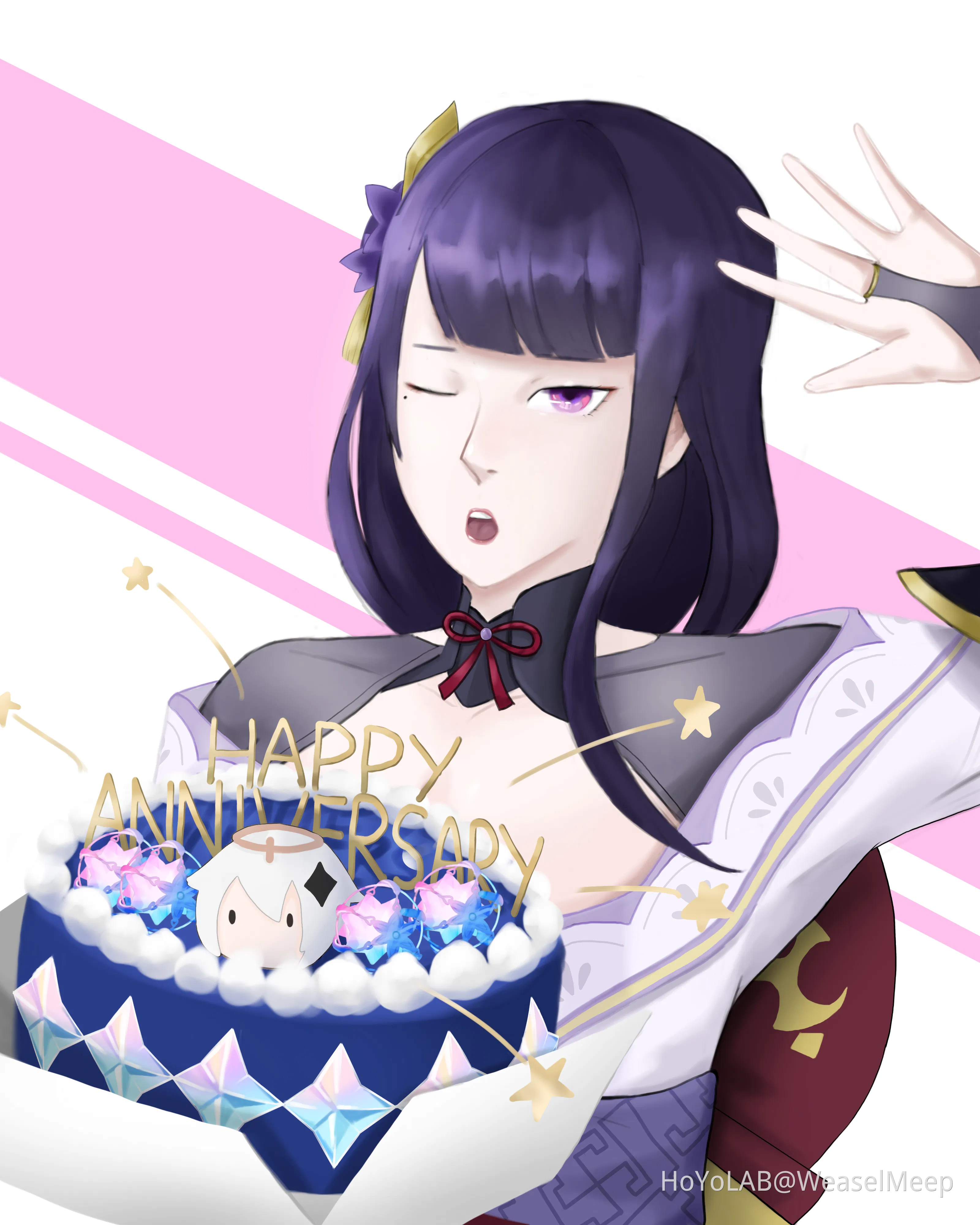 Raiden Shogun Anniversary Fanart Genshin Impact | HoYoLAB