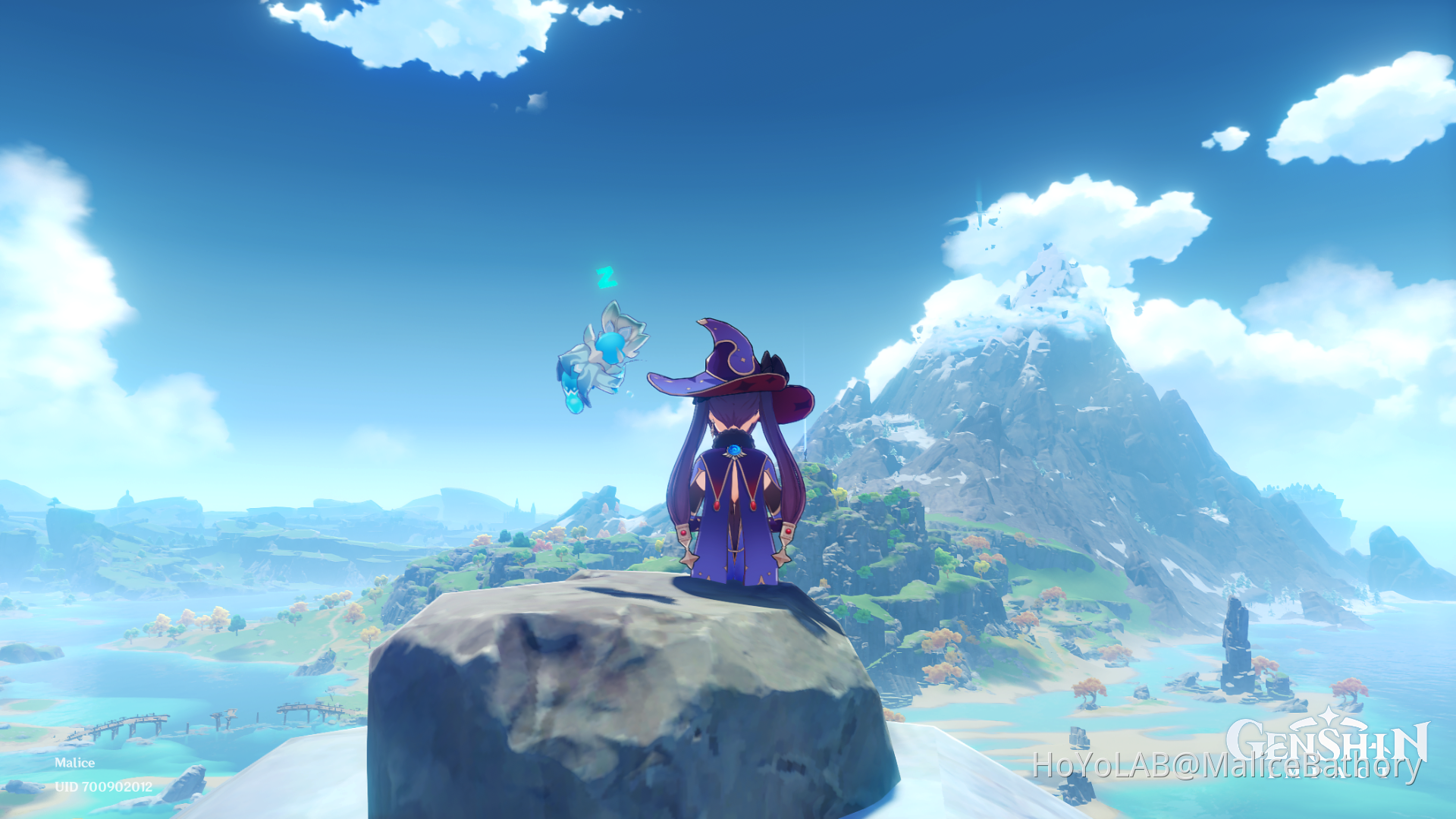 On top of blue hues Genshin Impact | HoYoLAB