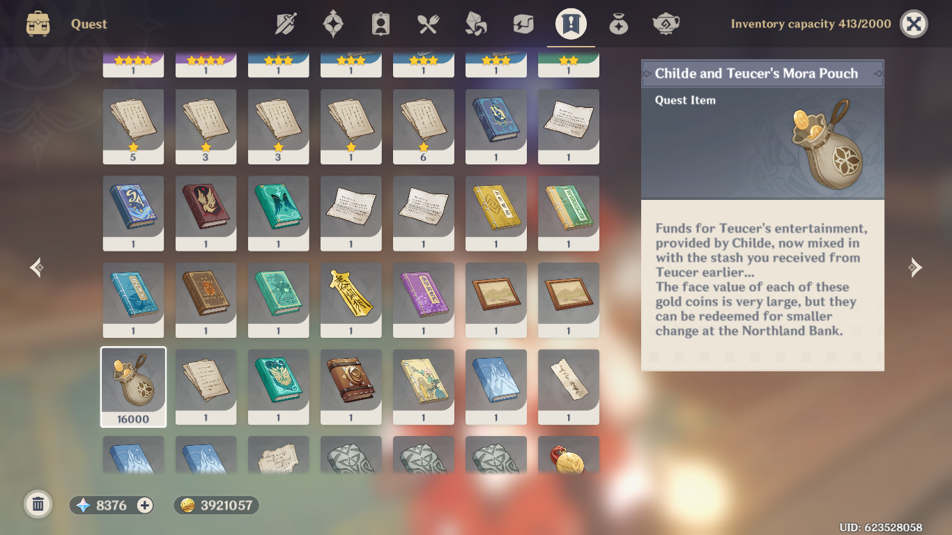 What to do with "Childe and Teucer's mora pouch" Genshin Impact | HoYoLAB