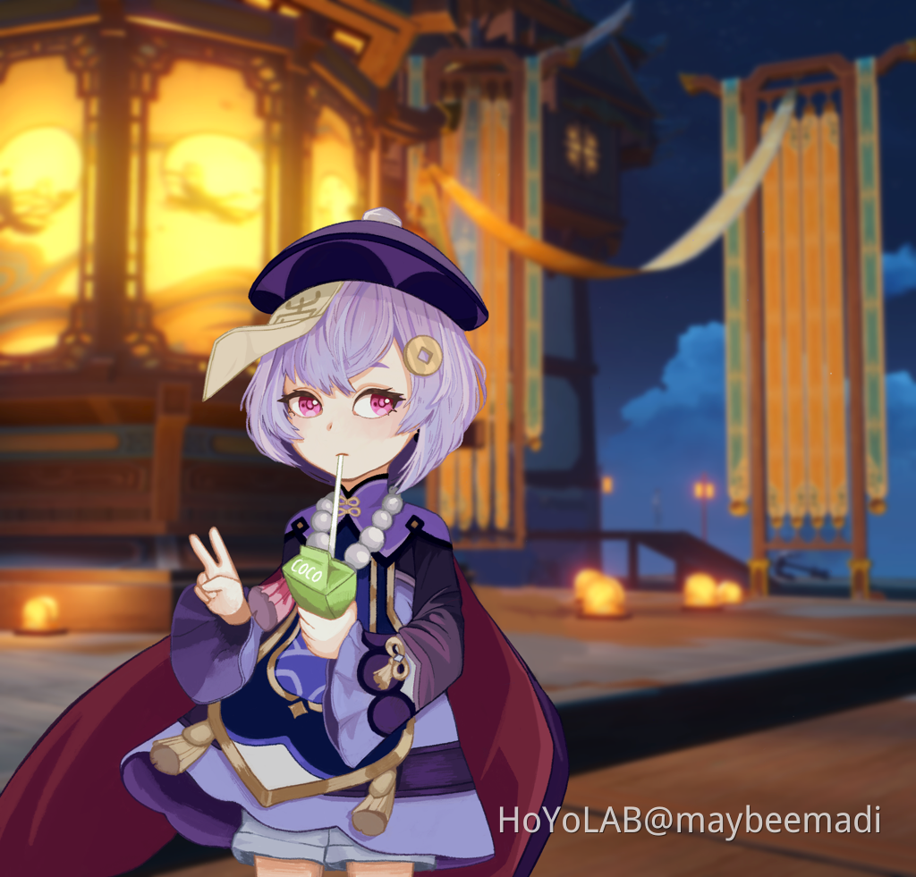 Qiqi enjoying moonchase festival 💕 Genshin Impact | HoYoLAB