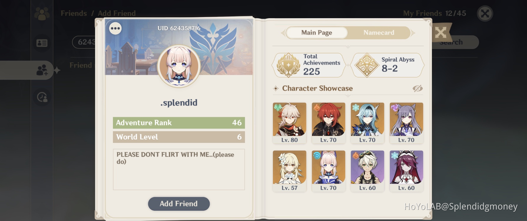 My account got hacked and Mihoyo did nothing lol, anyway here is the account Genshin Impact ...