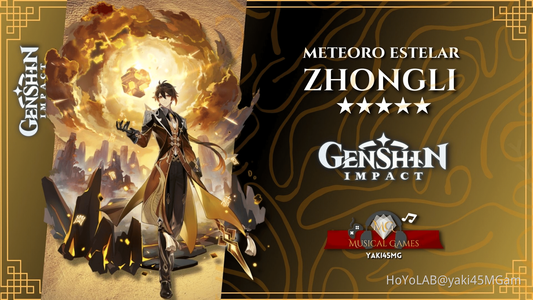 🔥 Build Para #Zhongli Meteoro Estelar en 1 minuto 🔥 Genshin Impact ...