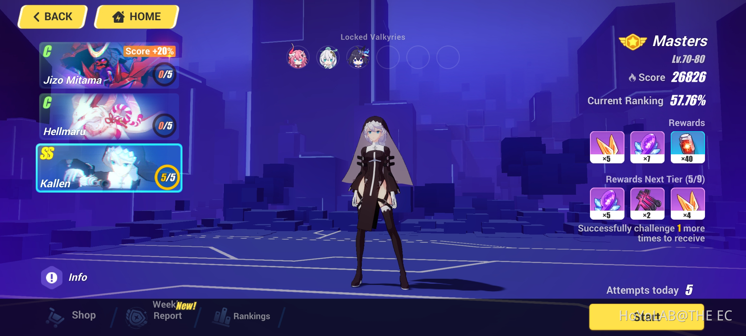 Kallen MA Master rank Honkai Impact 3rd | HoYoLAB