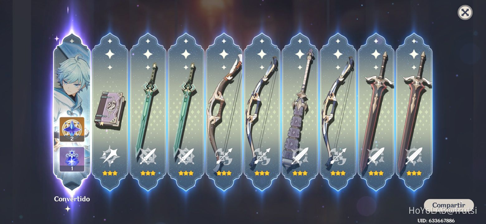 me salió el tartas a los 20 deseos y ahora tengo C2 de chongyu 😎 ...