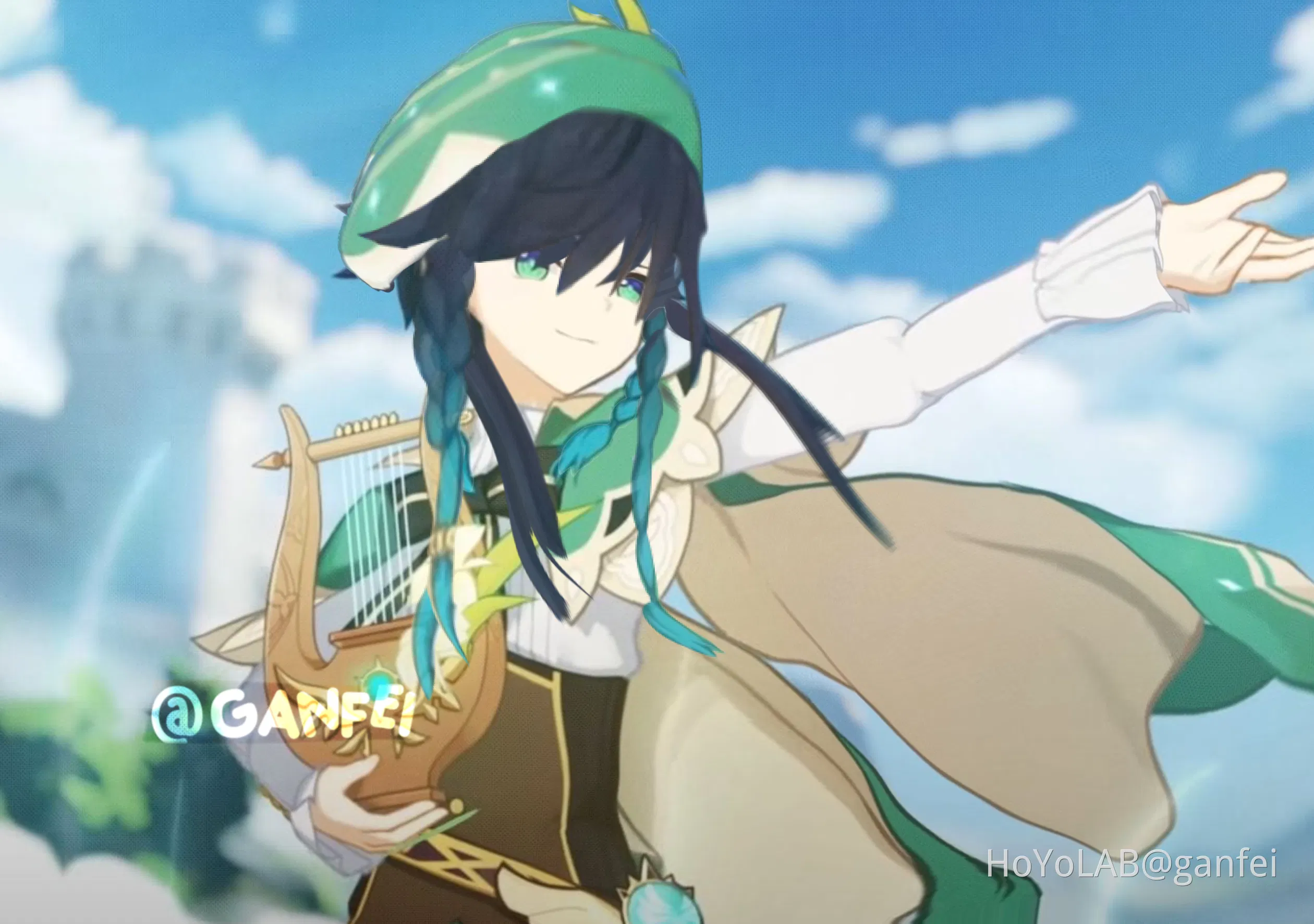 venti hair redesign 😨 +small animation gif Genshin Impact | HoYoLAB