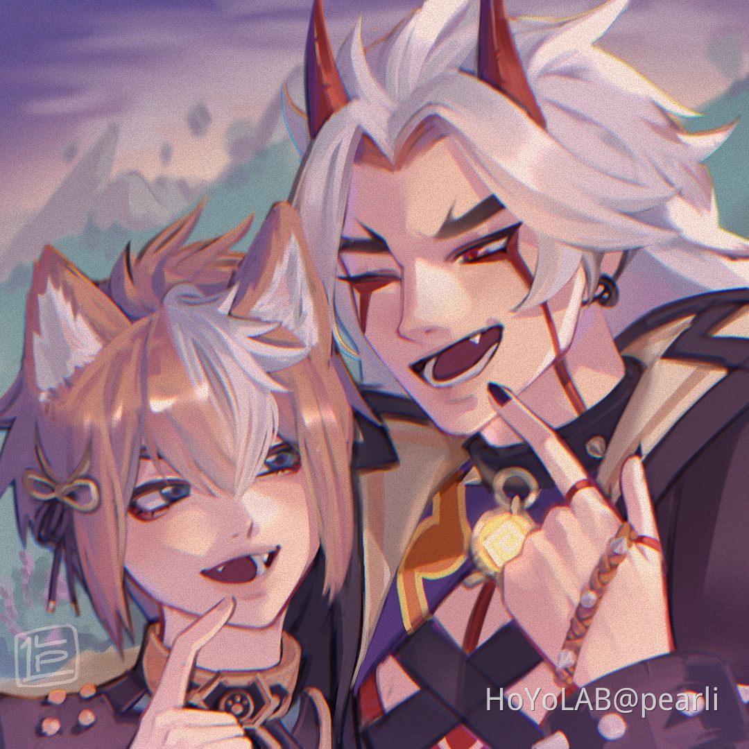 Itto and Gorou Fanart! Genshin Impact | HoYoLAB