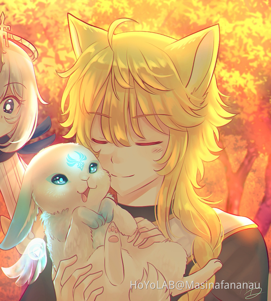 Just a Cat Aether, Bunny Venti and Emergency Food Genshin Impact | HoYoLAB