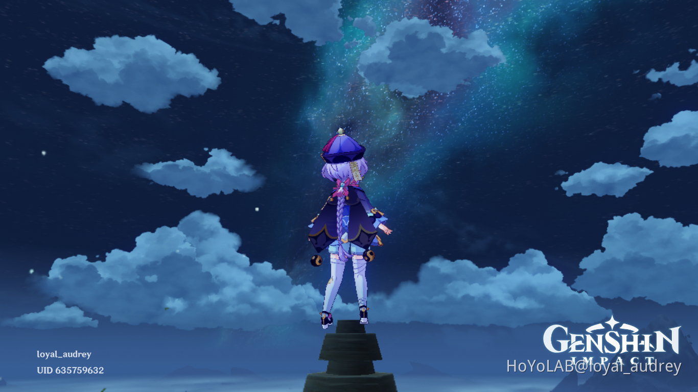 beautiful night sky Genshin Impact | HoYoLAB