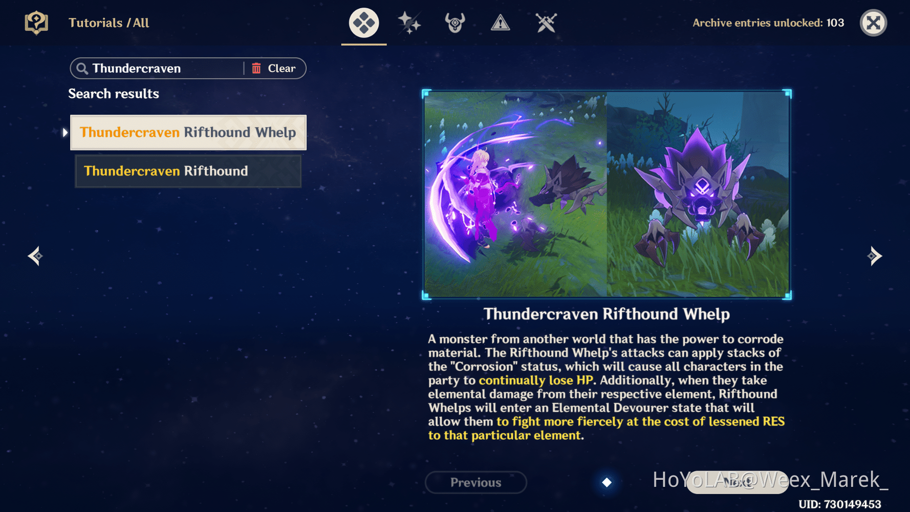 one of styles of Rifthound: Thundercraven Rifthound and Thundercraven ...