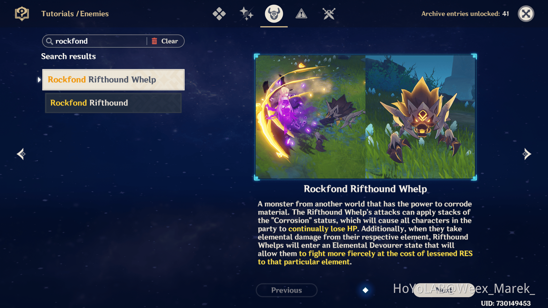 Two types of new monster Rockfond Rifthound and Rockfond Rifthound ...