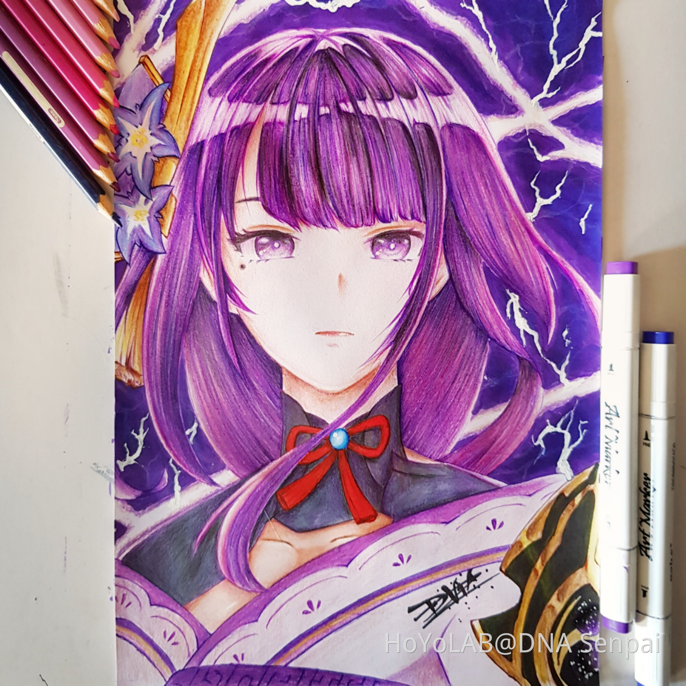 Raiden Shogun Drawing Genshin Impact | HoYoLAB