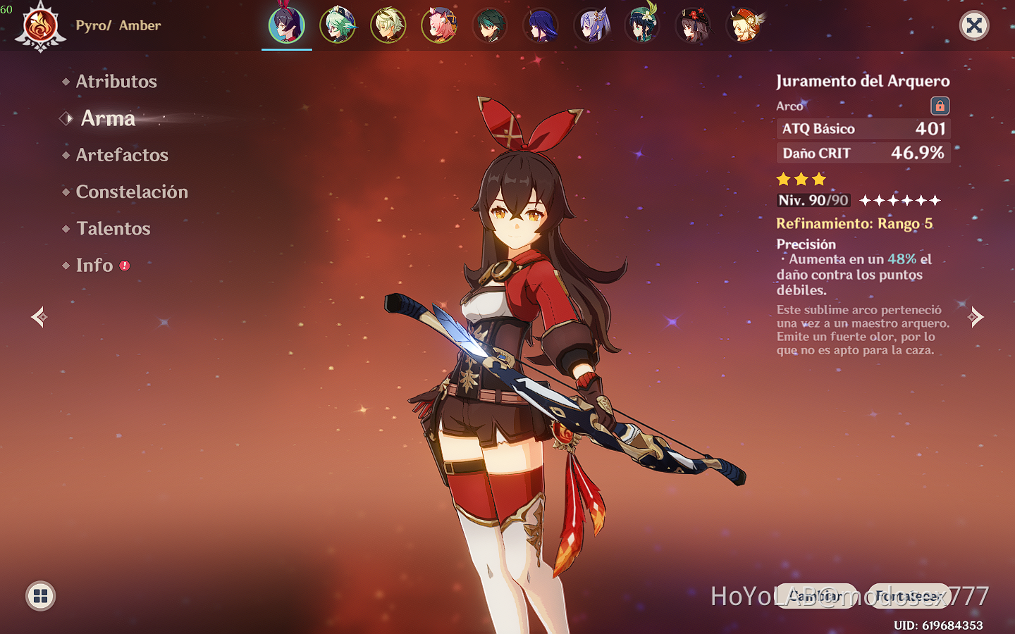 Amber build 90K per shoot no food 😎🥵👌 Genshin Impact | HoYoLAB