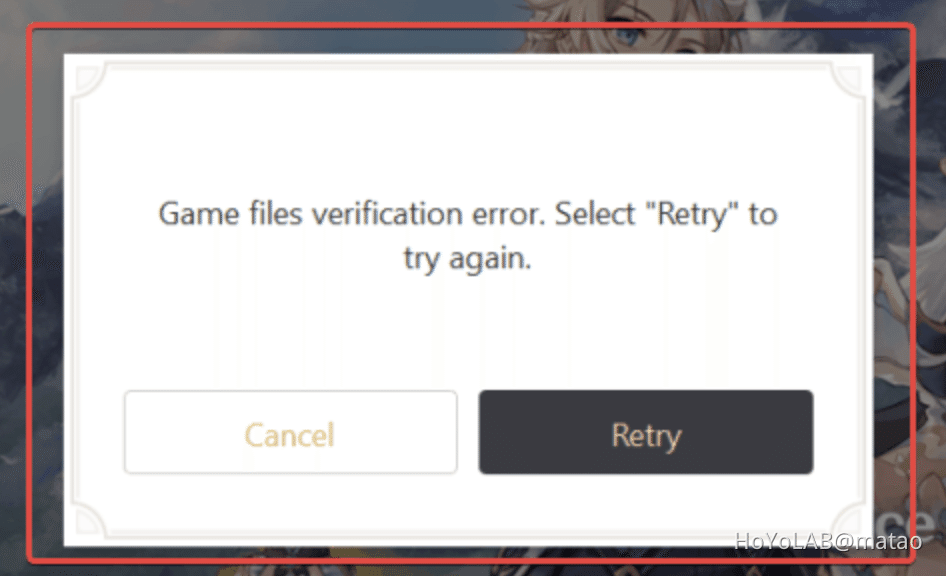 Update เสร็จ มีข้อความ Game files verification error. ขึ้นมาครับ | Genshin Impact | HoYoLAB