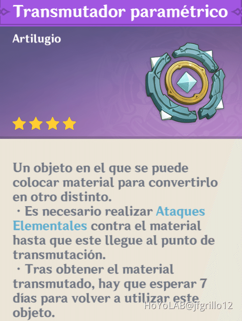 Como obtener el Transmutador Paramétrico Genshin Impact | HoYoLAB