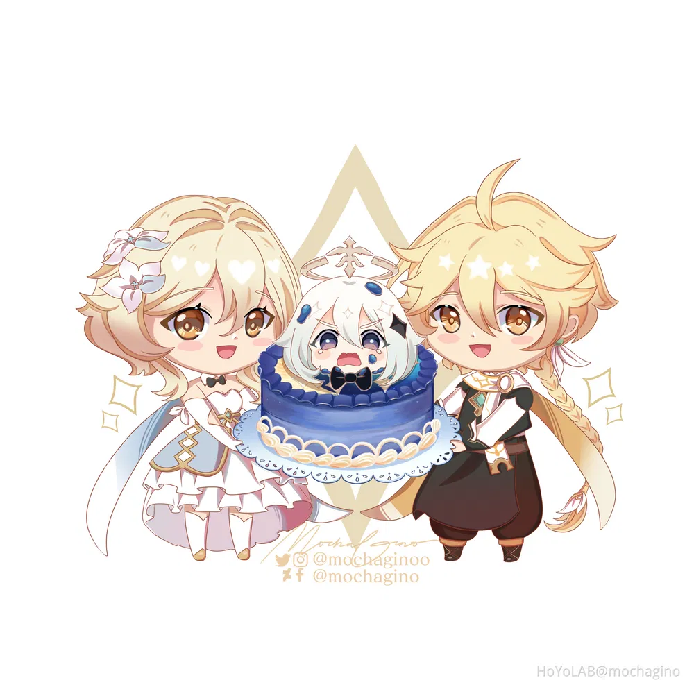 CHIBIS!- Aether, Lumine and Paimon Genshin Impact | HoYoLAB