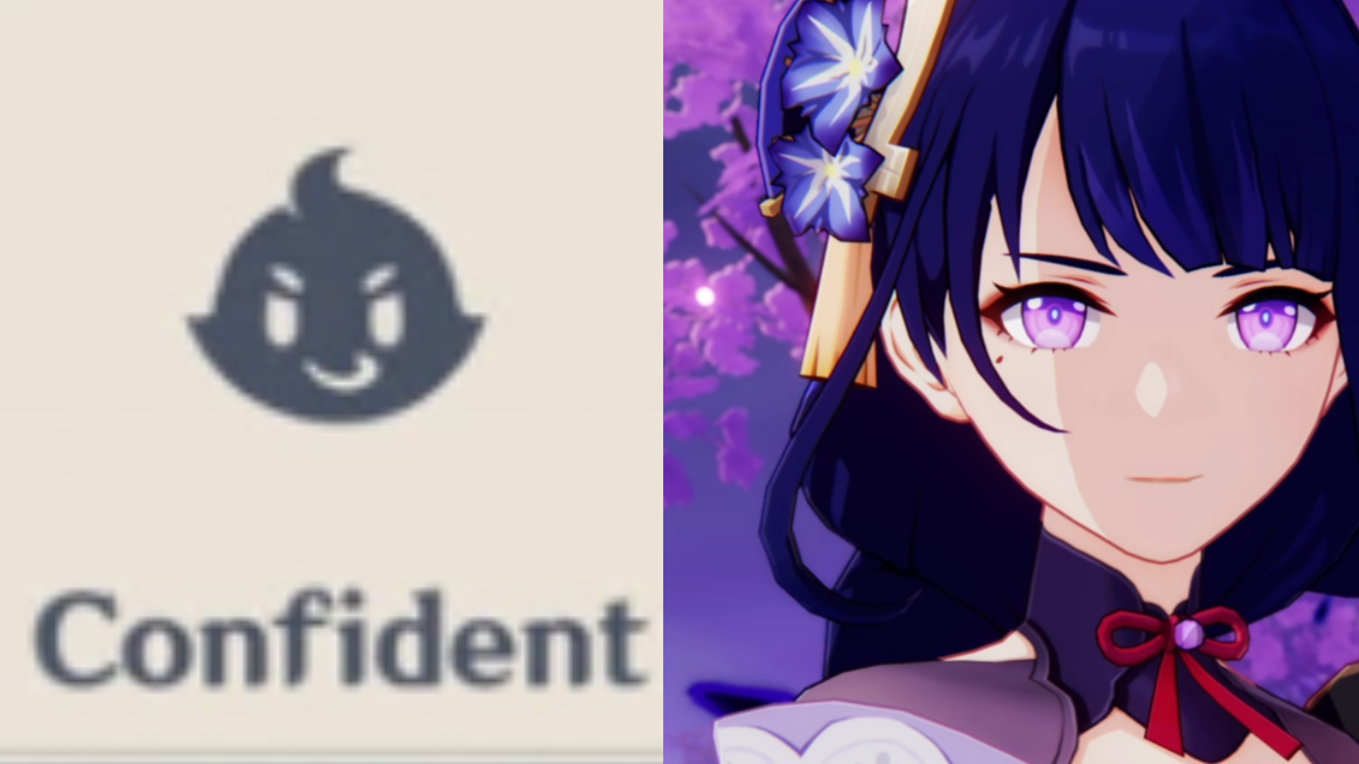 Raiden Shogun confident face (made by me) Genshin Impact | HoYoLAB