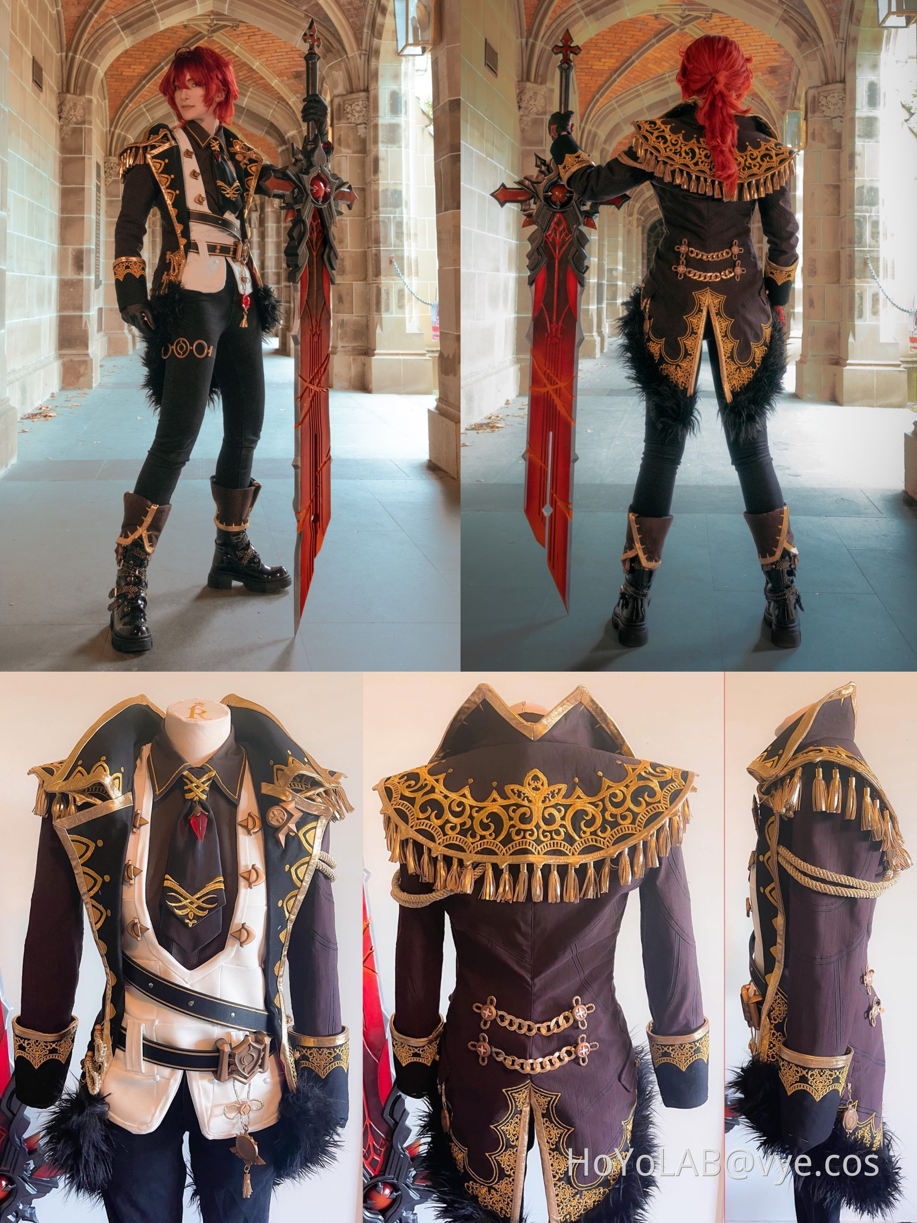 Process of making Diluc’s outfit Genshin Impact | HoYoLAB