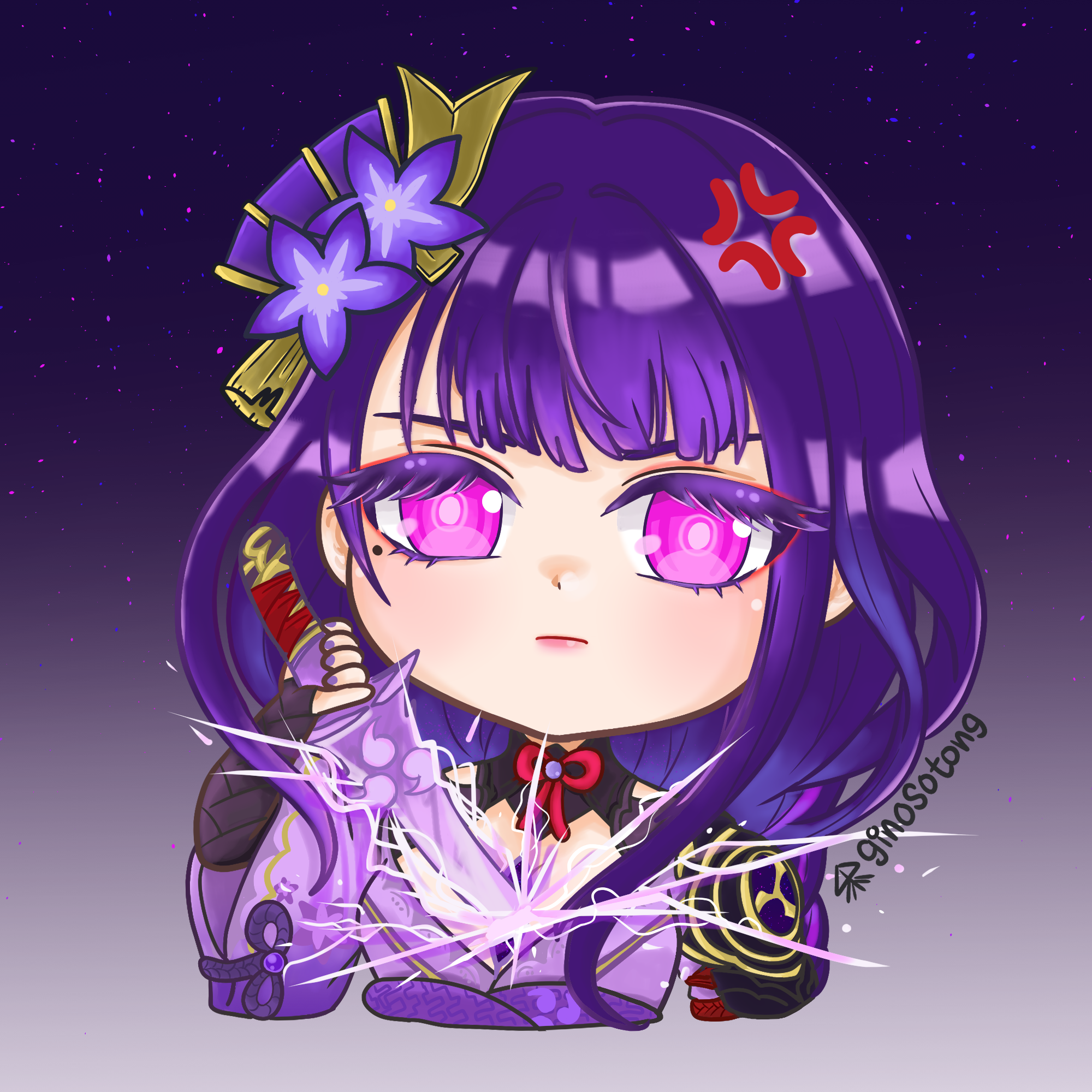 Raiden Shogun's sticker: Musou Shinsetsu Genshin Impact | HoYoLAB