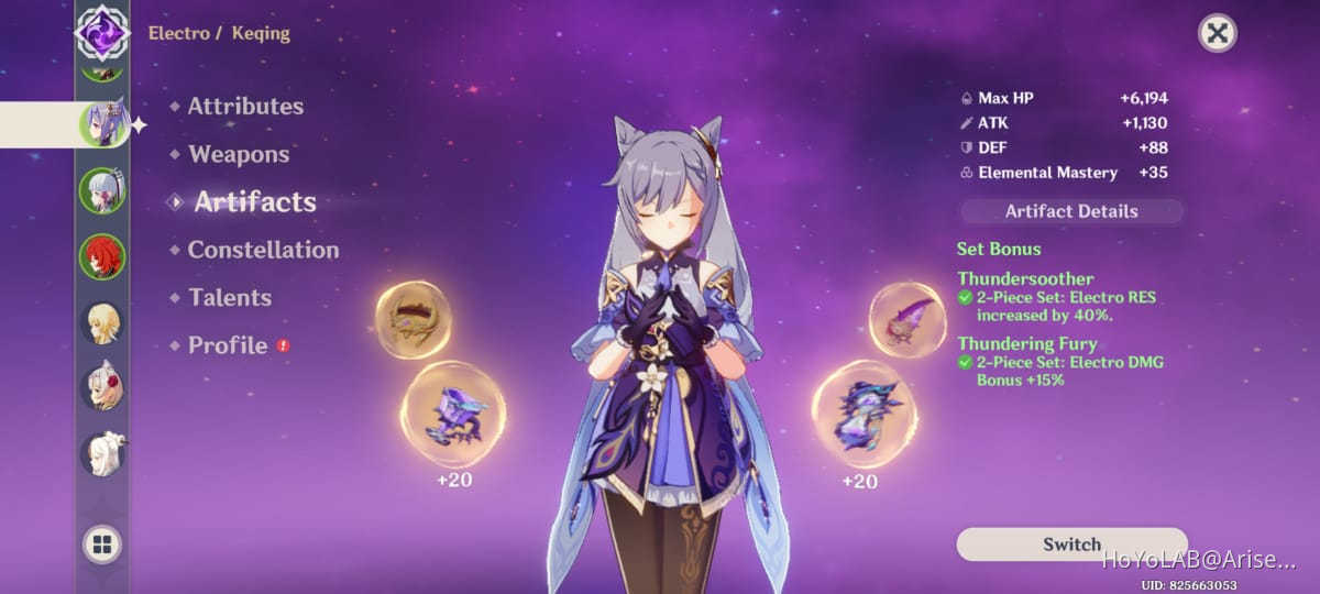 My Keqing Build ^-^ Genshin Impact | HoYoLAB