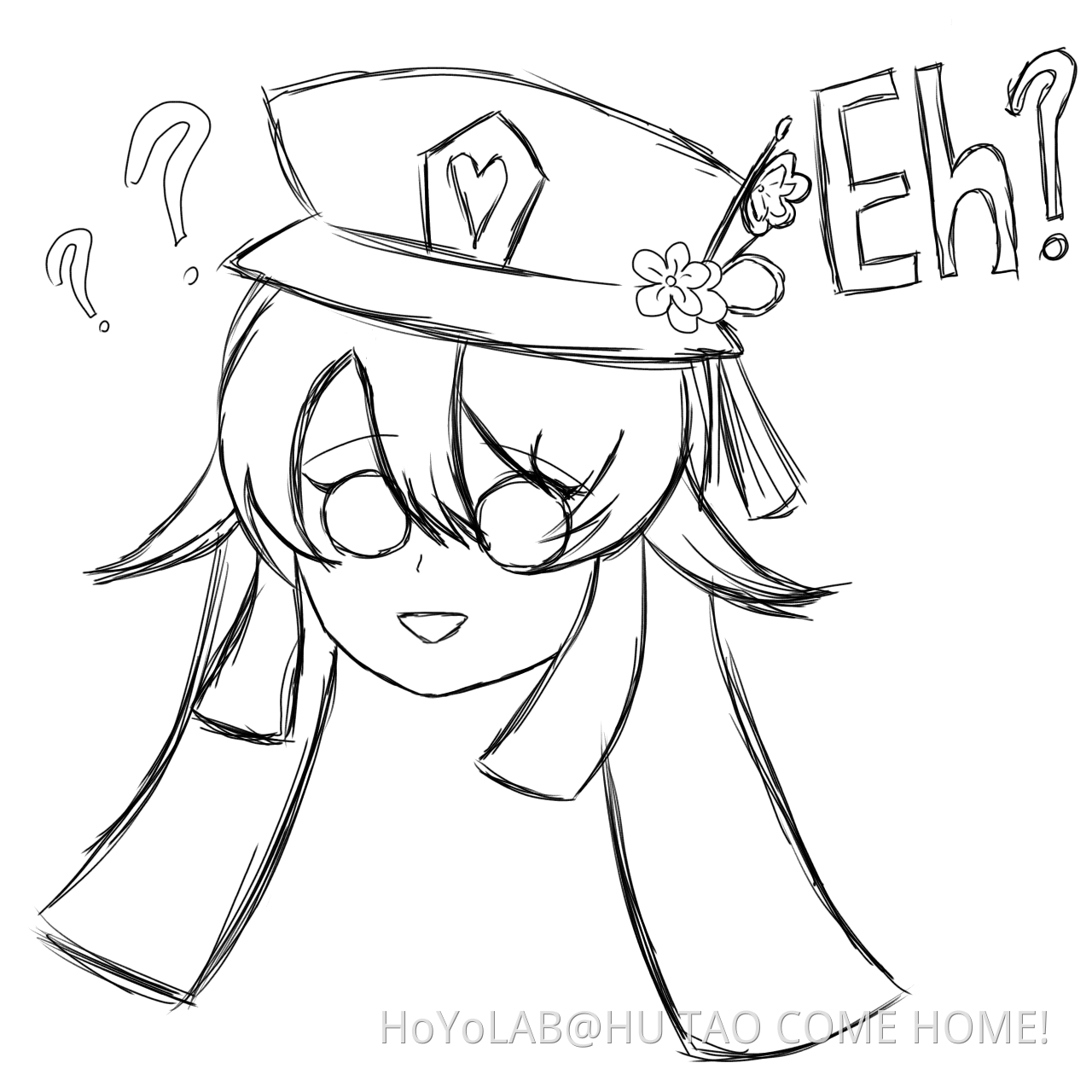 Hu tao Confused by something! Hmmmm... what is she comfused by? (Not ...