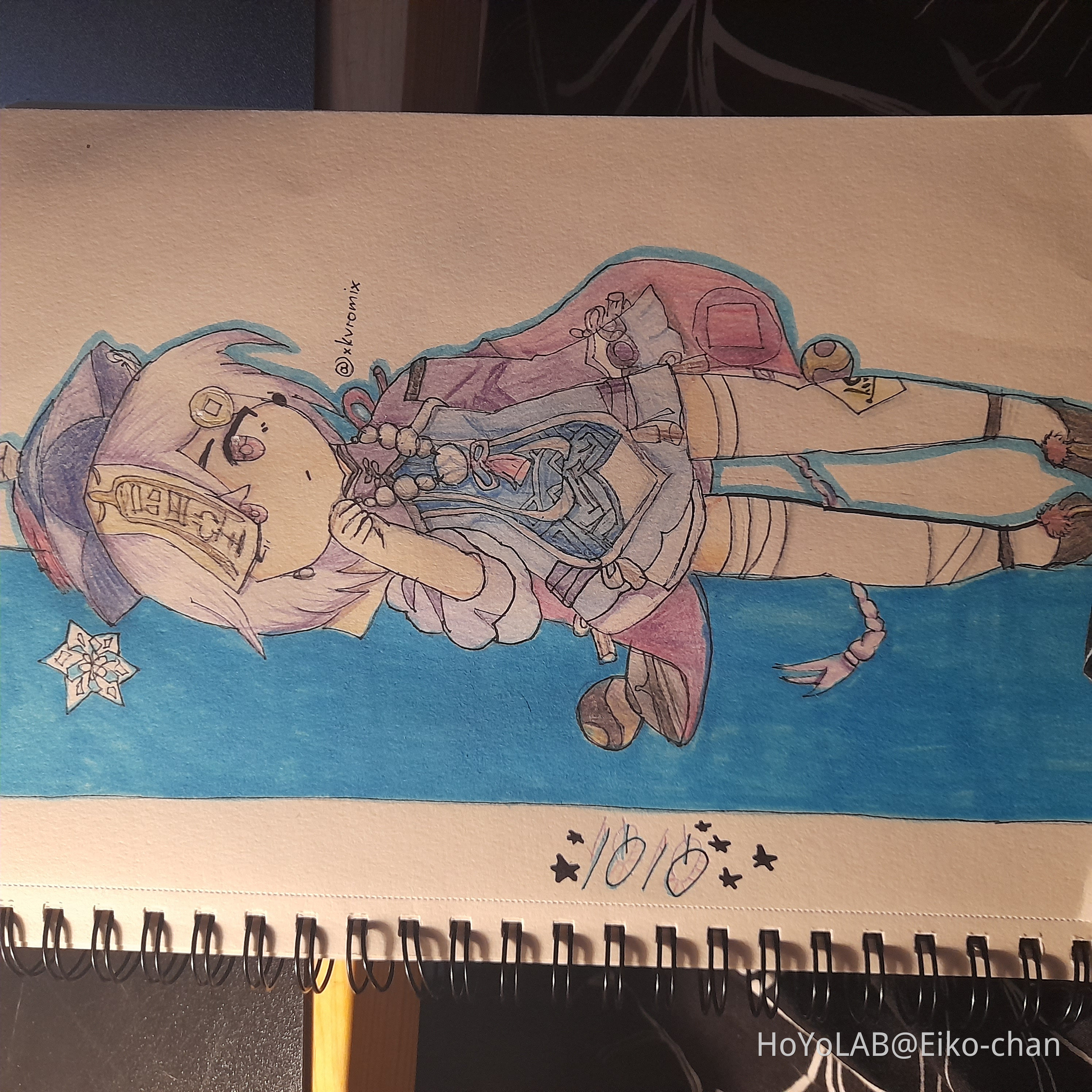 Qiqi drawing Genshin Impact | HoYoLAB