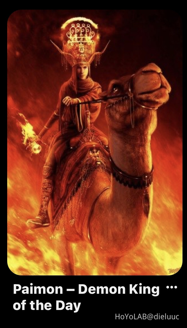 paimon the demon god Genshin Impact | HoYoLAB