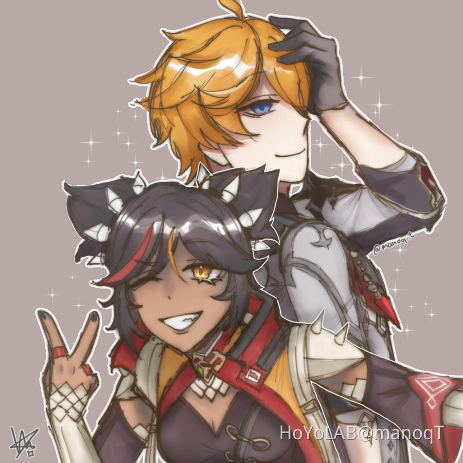 Childe and Xinyan! Genshin Impact | HoYoLAB