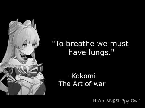 More wise words of Kokomi Genshin Impact | HoYoLAB