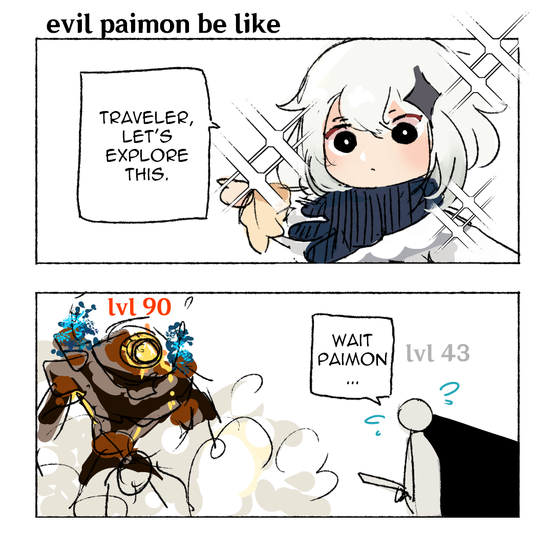 Evil Paimon be like Genshin Impact | HoYoLAB