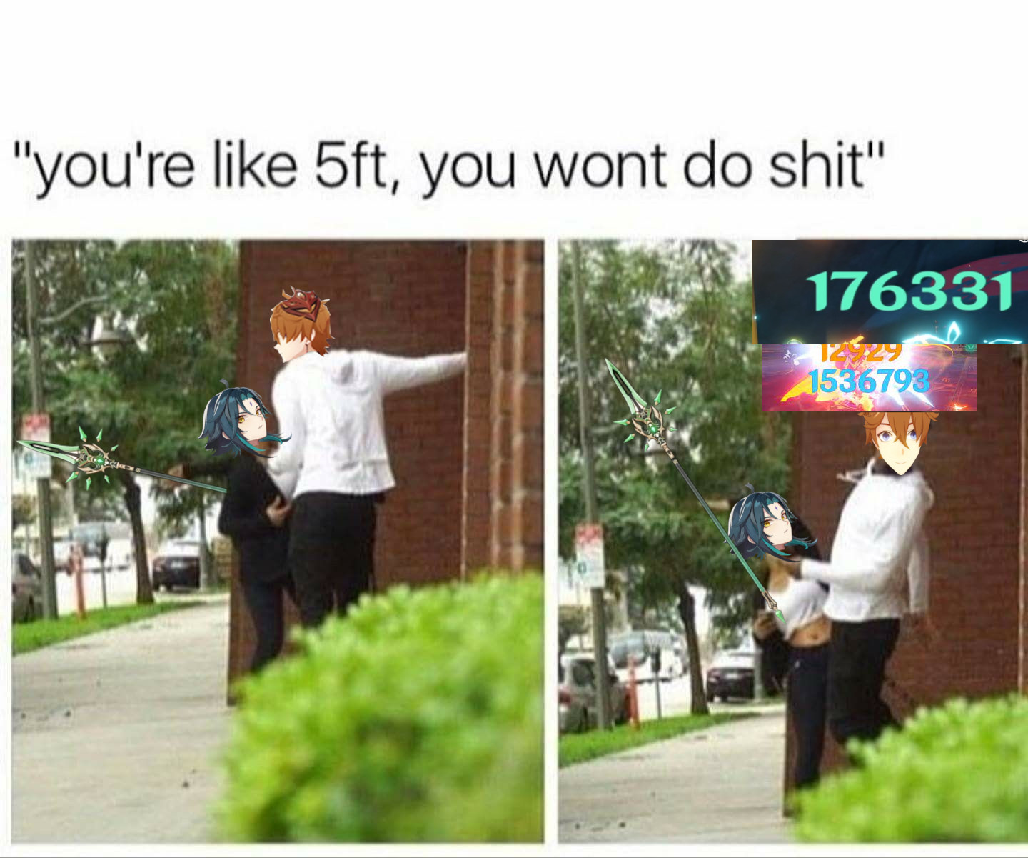 Xiao memes about his height since short people rule the world ...