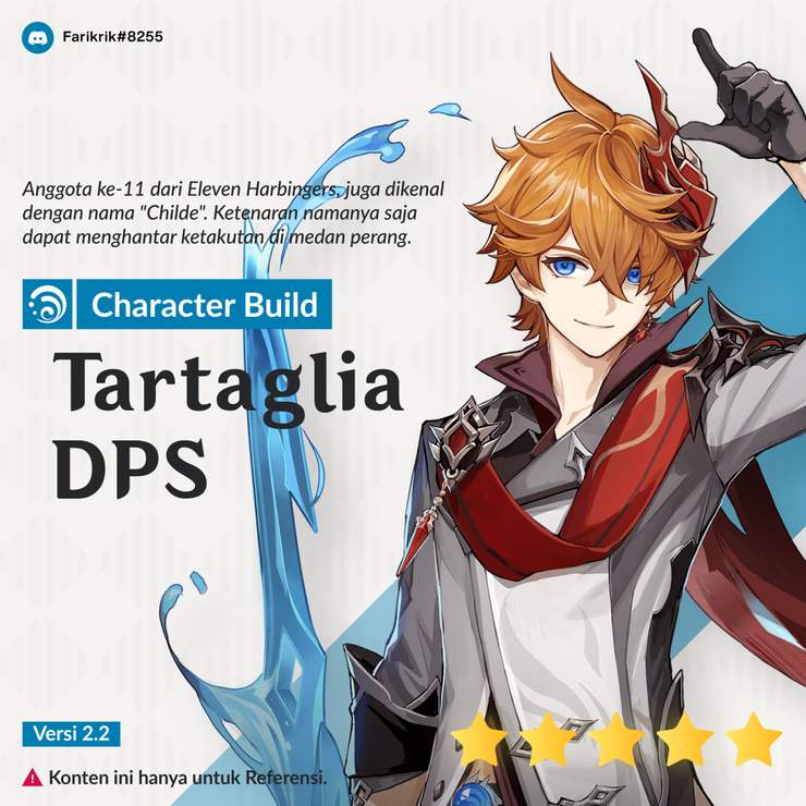 [Mini Guide] Character Build: Tartaglia "Childe" DPS - 11th of the ...