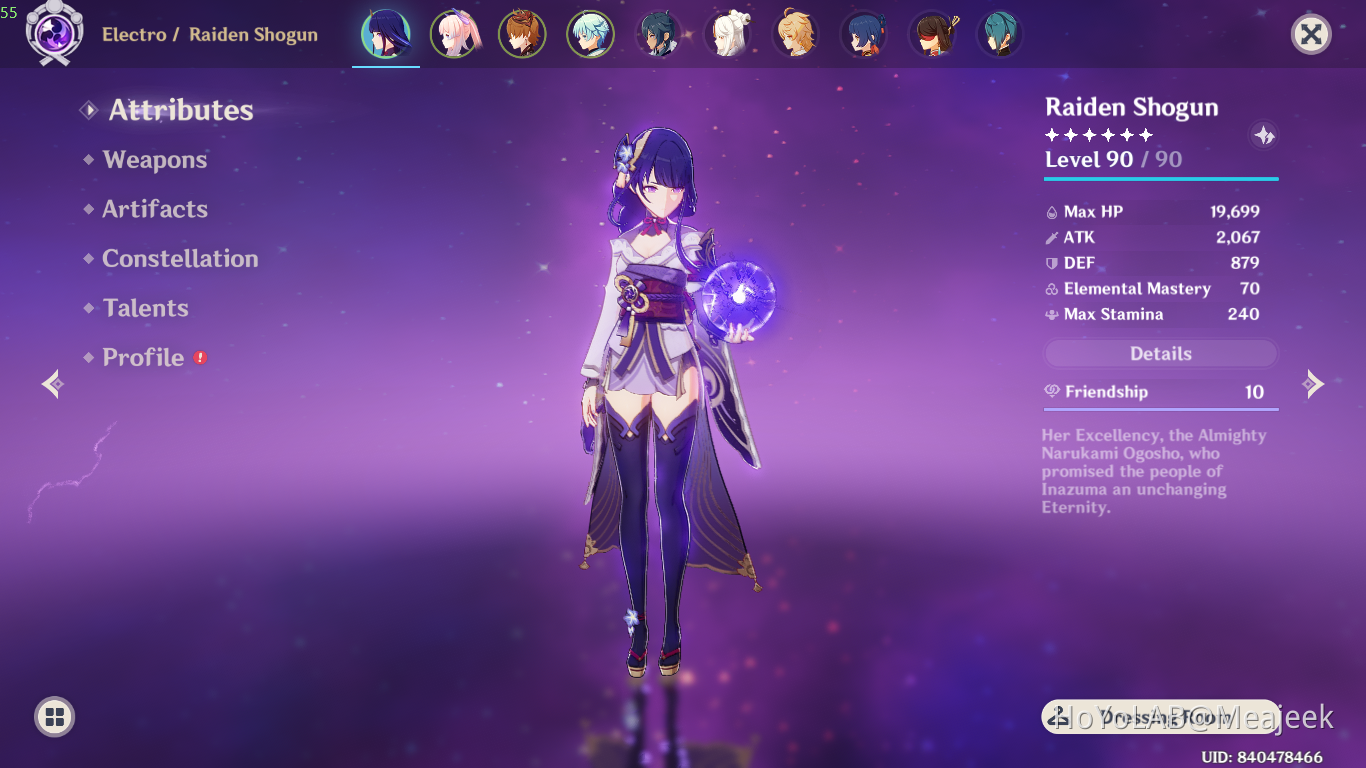 MAXED RAIDEN Genshin Impact | HoYoLAB