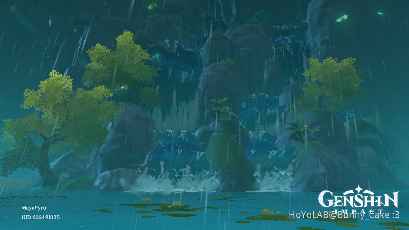 Cachoeiras Chuvosas//Rainy Waterfalls Genshin Impact | HoYoLAB