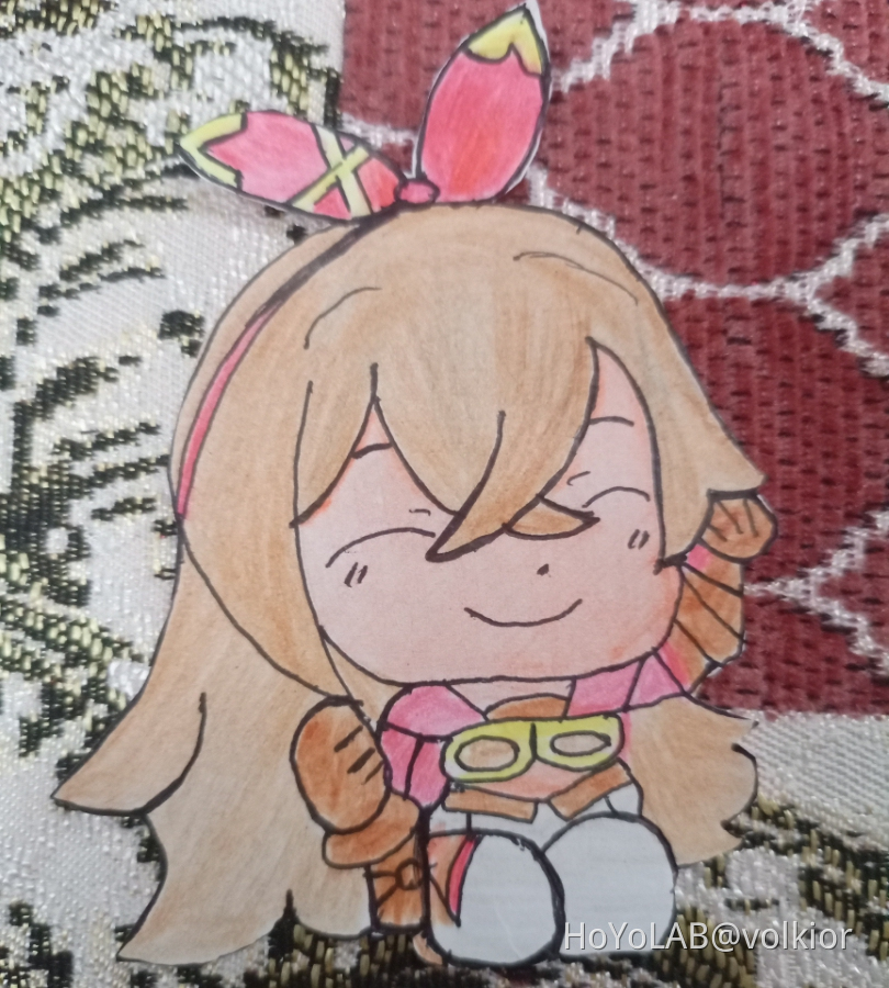 my little amber draw Genshin Impact | HoYoLAB